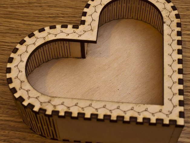 Heart box CNC Files FREE Download - Free Vector
