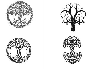 Tree Vector DXF File Free For CNC - Free Vector