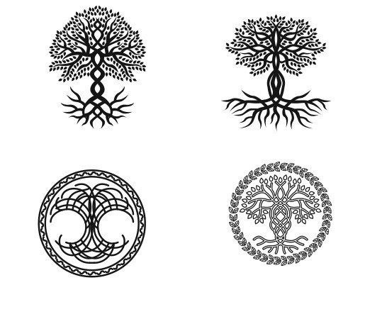 Tree Vector DXF File Free For CNC - Free Vector