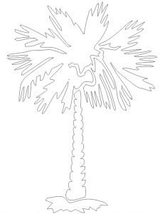 free palm tree vector DXF file download - Free Vector
