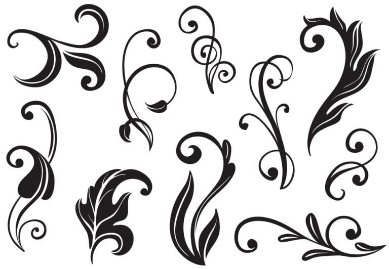 free vector flourishes CDR file download - Free Vector