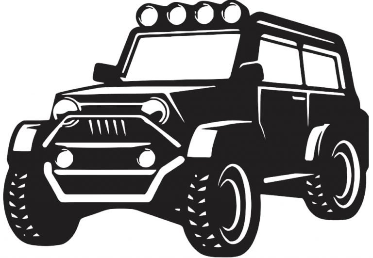 Jeep Wall Art free DXF files & vectors download - Free Vector
