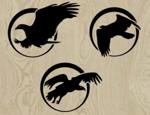 Free eagle DXF file free for laser cutting - Free Vector