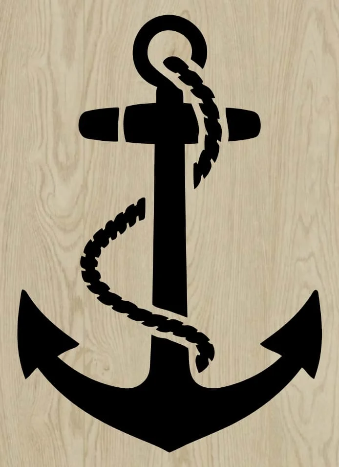 Infinity Anchor Svg Dxf Digital Download Files For Silhouette