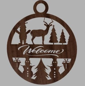 Free DXF Files Christmas Designs for laser cutting - Free Vector