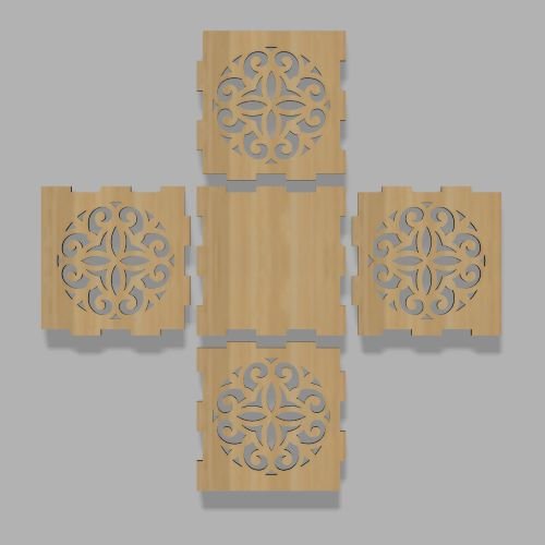 Laser cut Lamp design DXF - free download - Free Vector