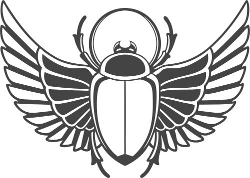 SVG Scarab Wings Vector - Free Laser Cutting Design
