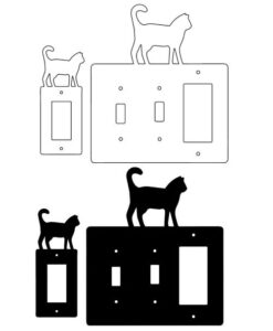 Free Light Switch Cover Plate SVG Files for Laser Cutting - Free Vector